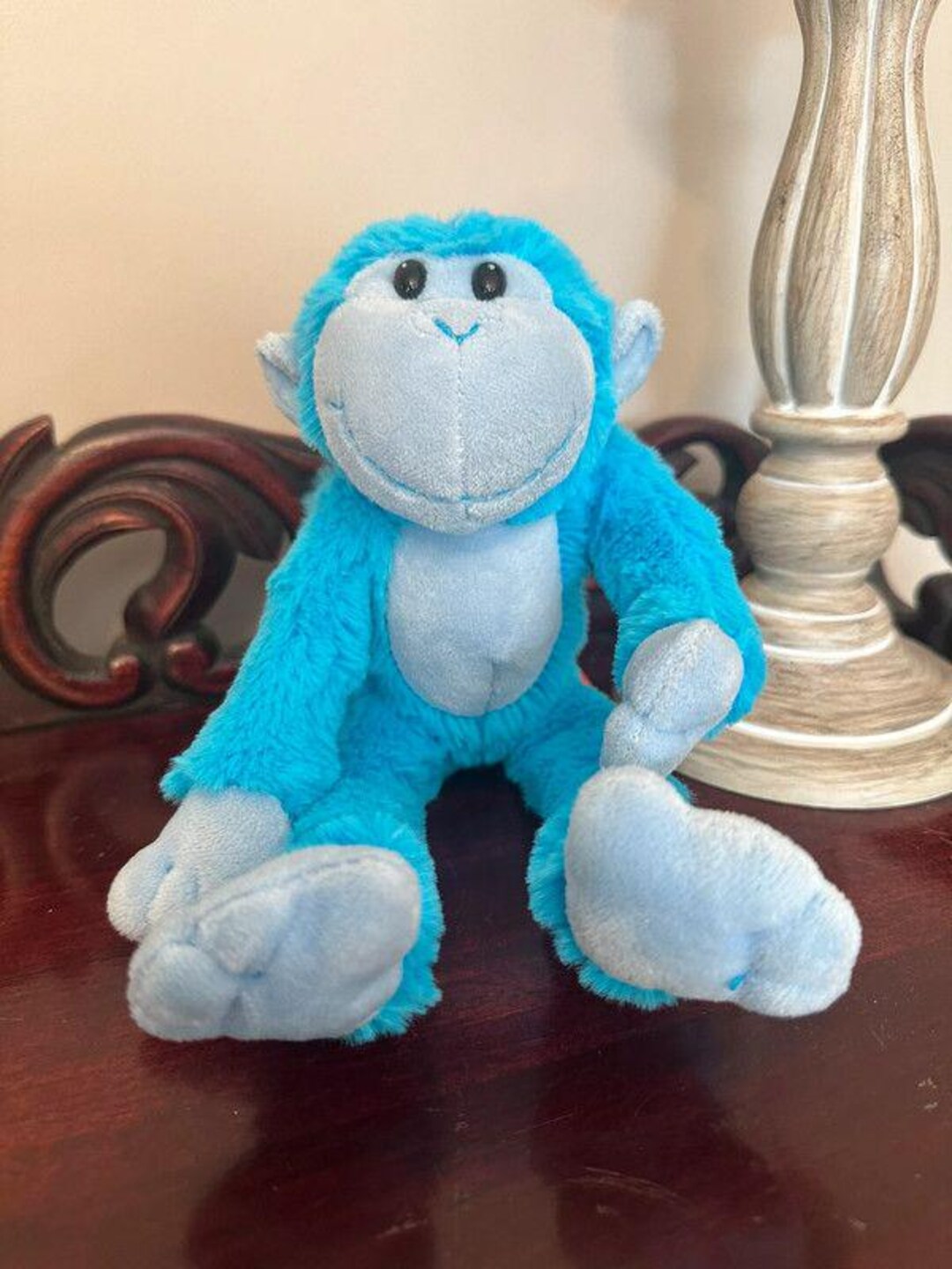 Kingswood Blue Bendable Monkey - Etsy