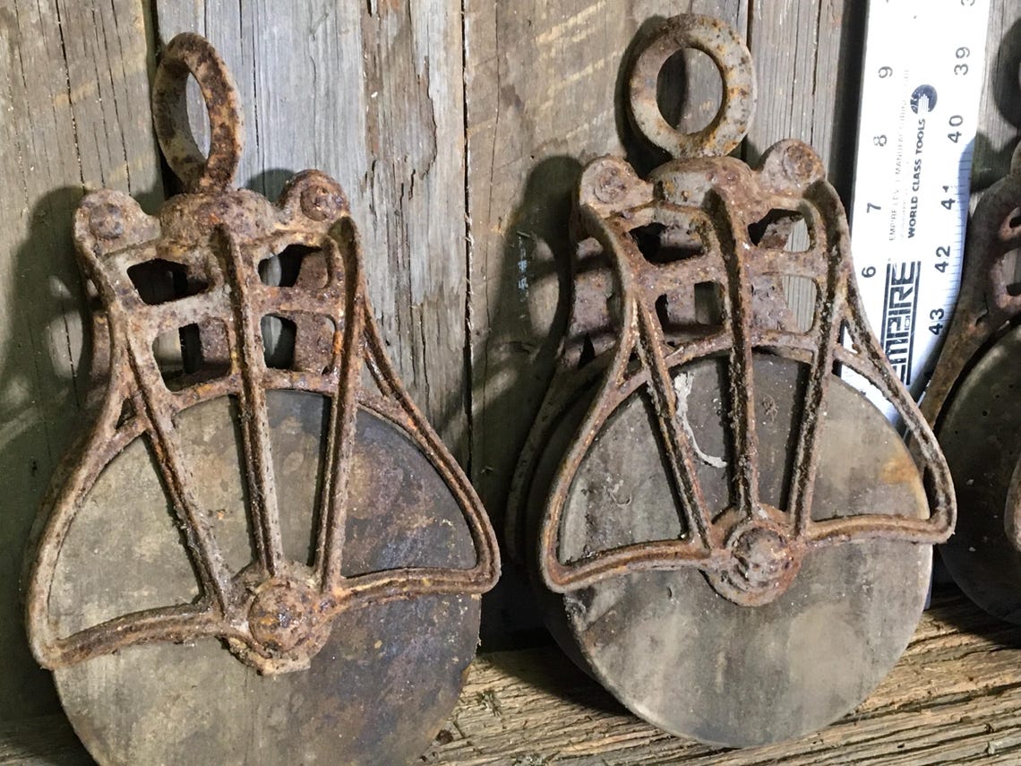 Vintage Barn Pulley - Etsy