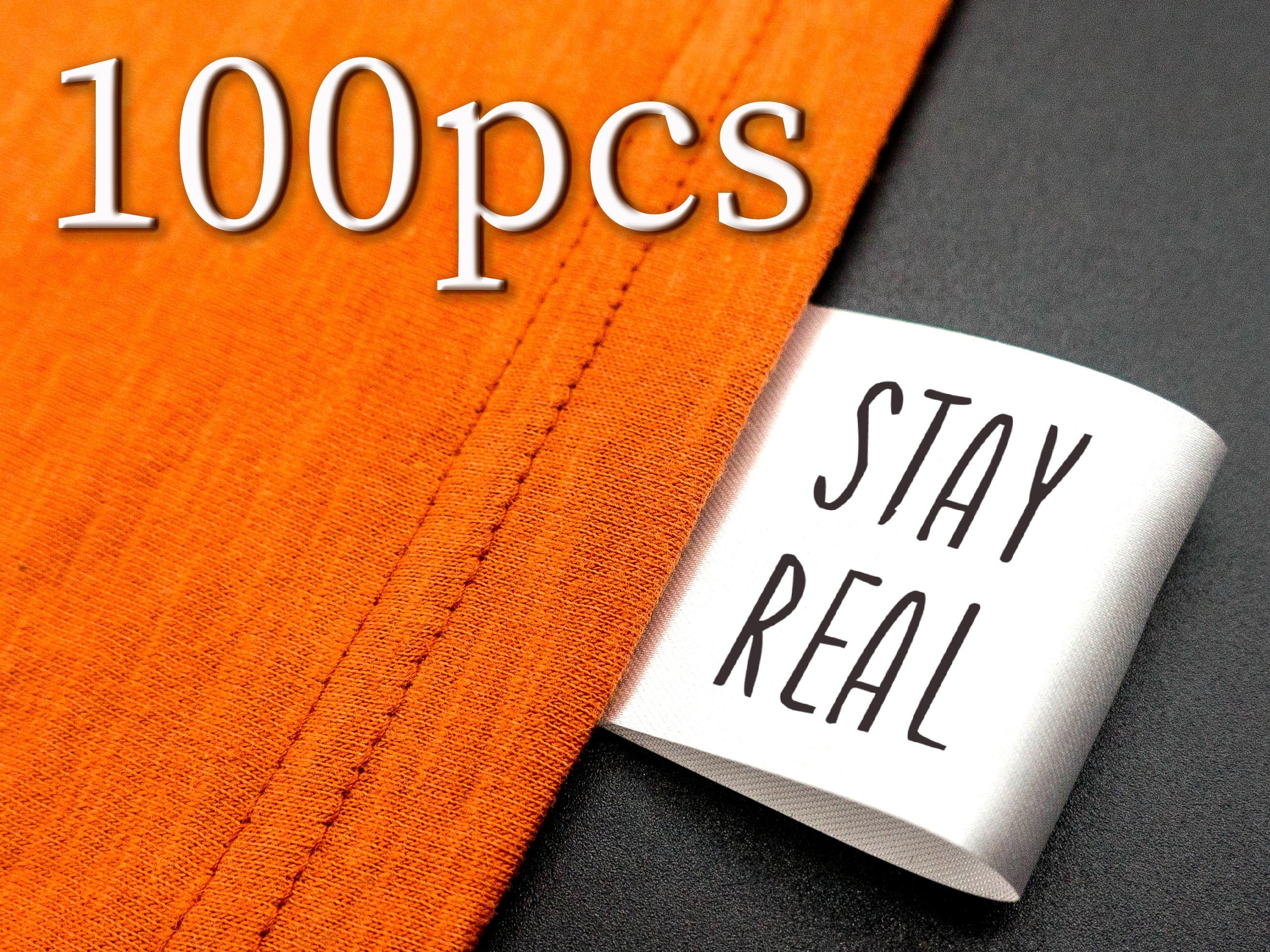 100pcs Custom Folded Fabric Tags for Clothing Custom Folding | Etsy