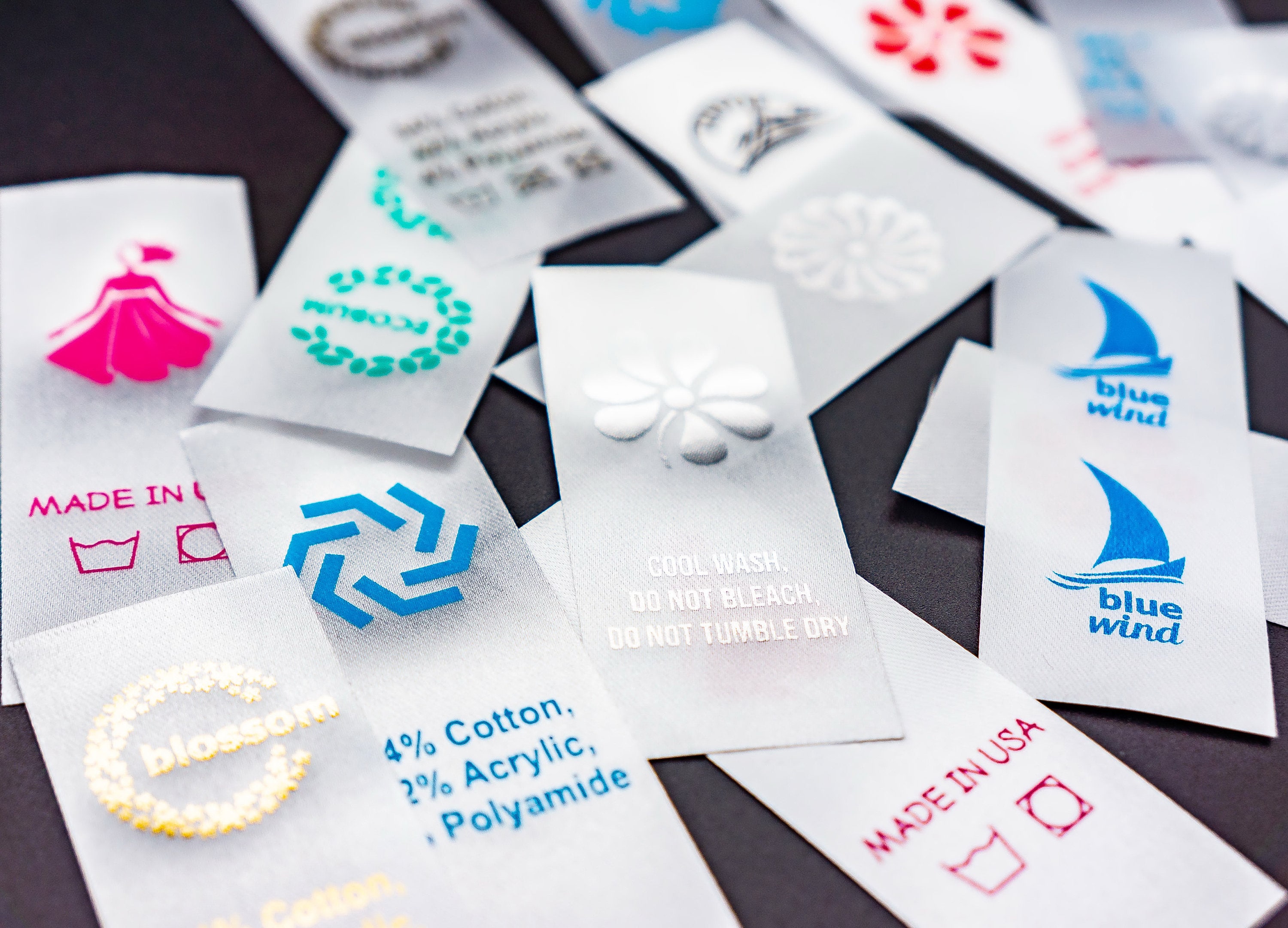 100pcs Custom Logo Labels for Handmade Items Sewing Labels | Etsy