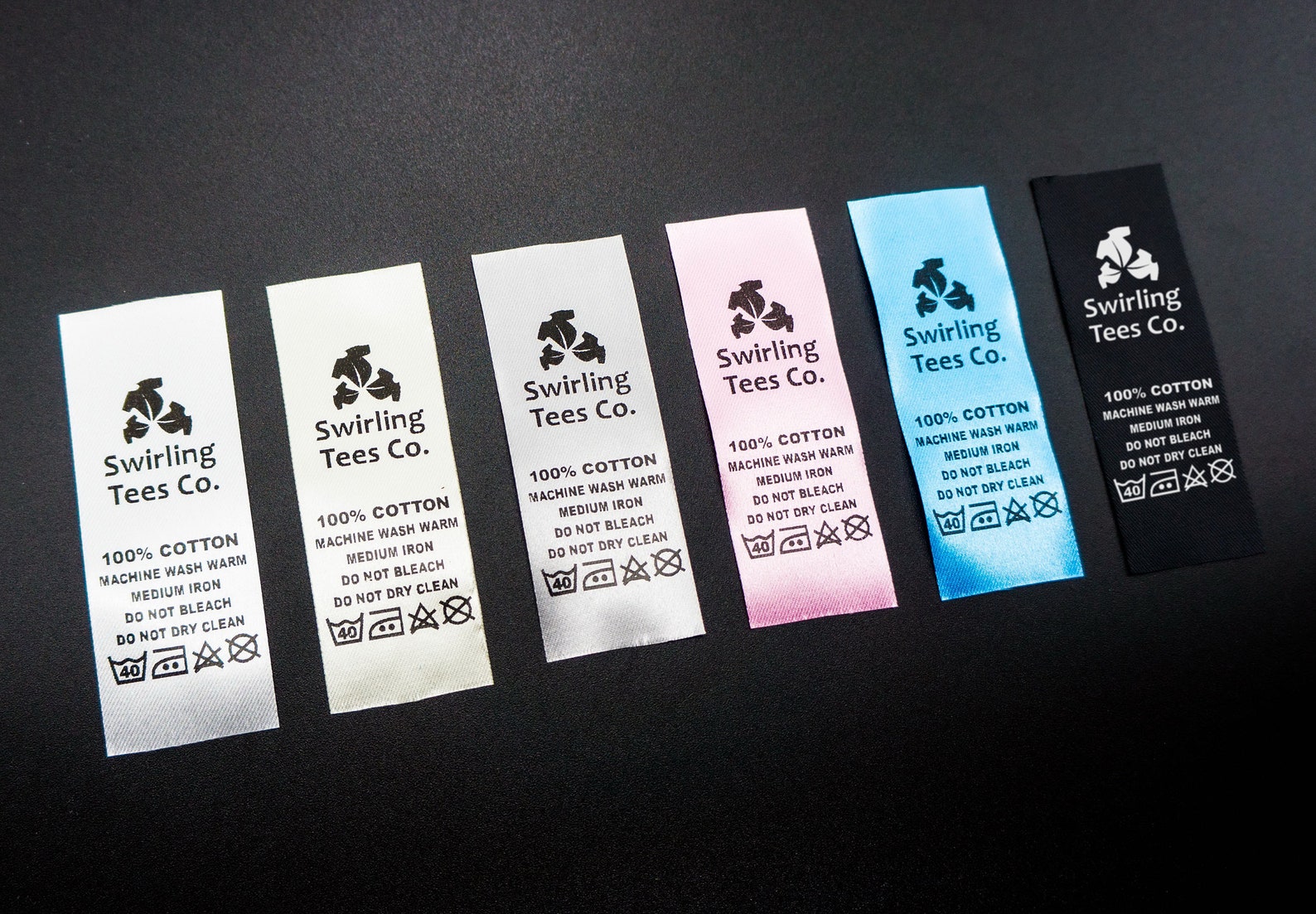50pcs Fabric Clothing Labels for Handmade Items | Personalized Fold ...