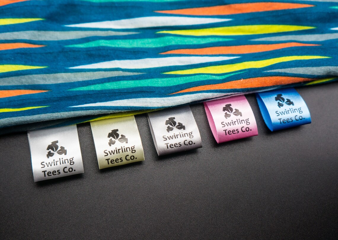 50pcs Custom Fabric Labels for Handmade Items Satin Clothing | Etsy