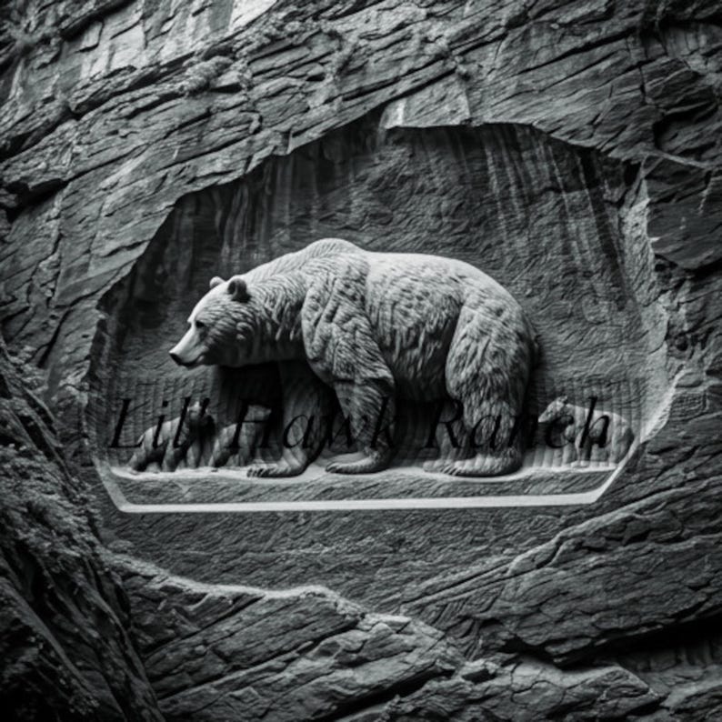 CNC / 3d / Laser / Grayscale Digital Bears File - Etsy
