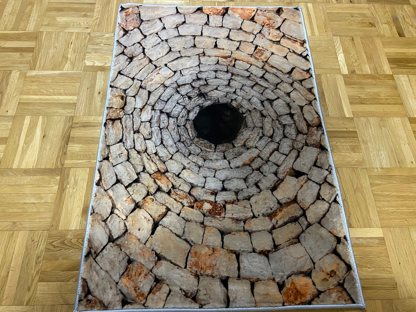 3D Brick Hole Rug 3D Carpets Stone Pattern Rug 3D Rug for | Etsy
