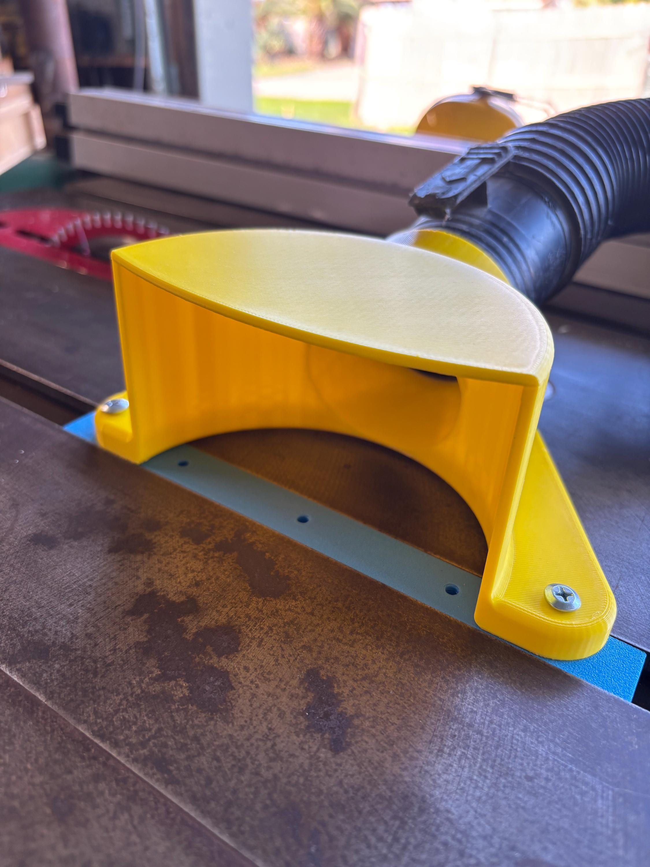 3D Printed Table Saw/router Dust Collector: 2.5" Vacuum Attachment - Etsy