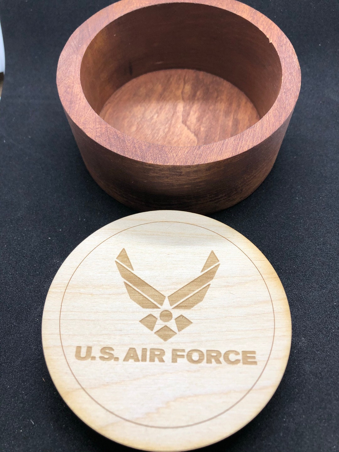 Laser Engraved USAF Drink Coaster Set: Baltic Birch, Veteran Gift - Etsy
