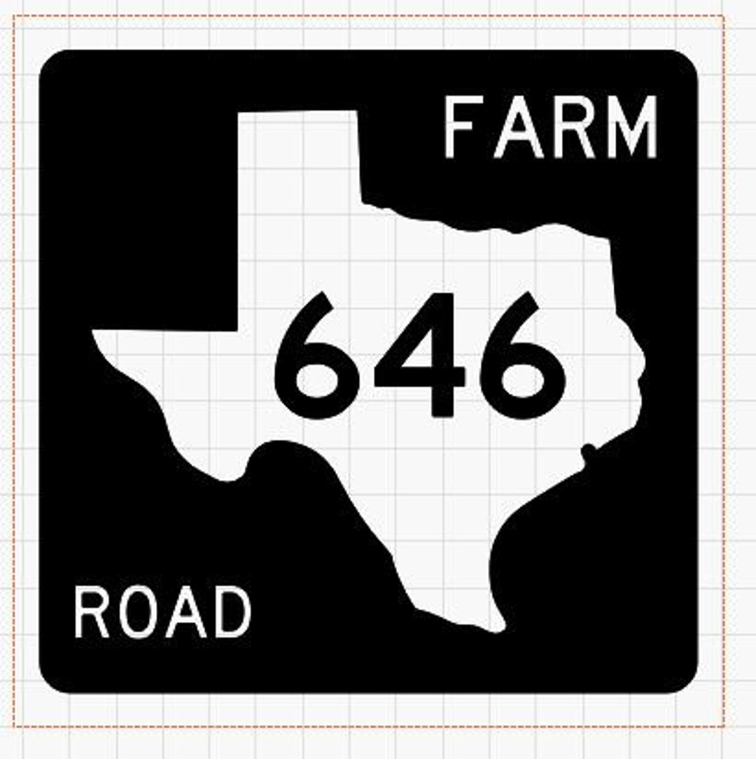 Custom Laser Engraved Texas Farm Road Ceramic Tile Sign - Etsy