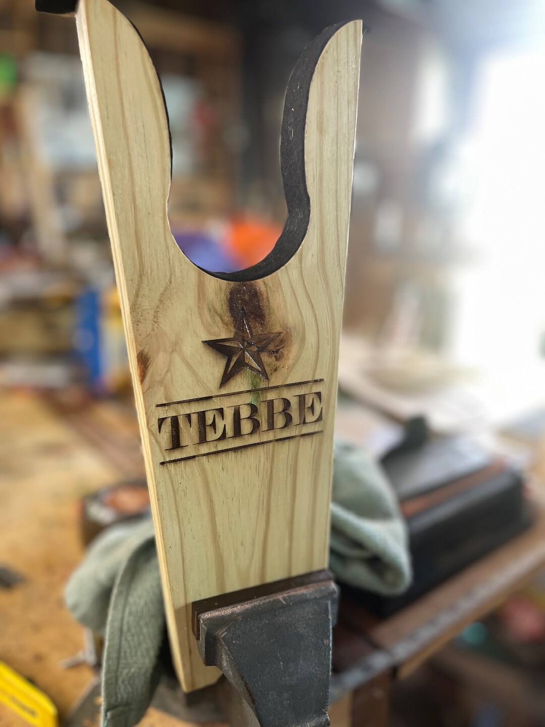 Boot Jack - Personalized Laser Engraved , Rustic Wood, Made in Texas - Etsy