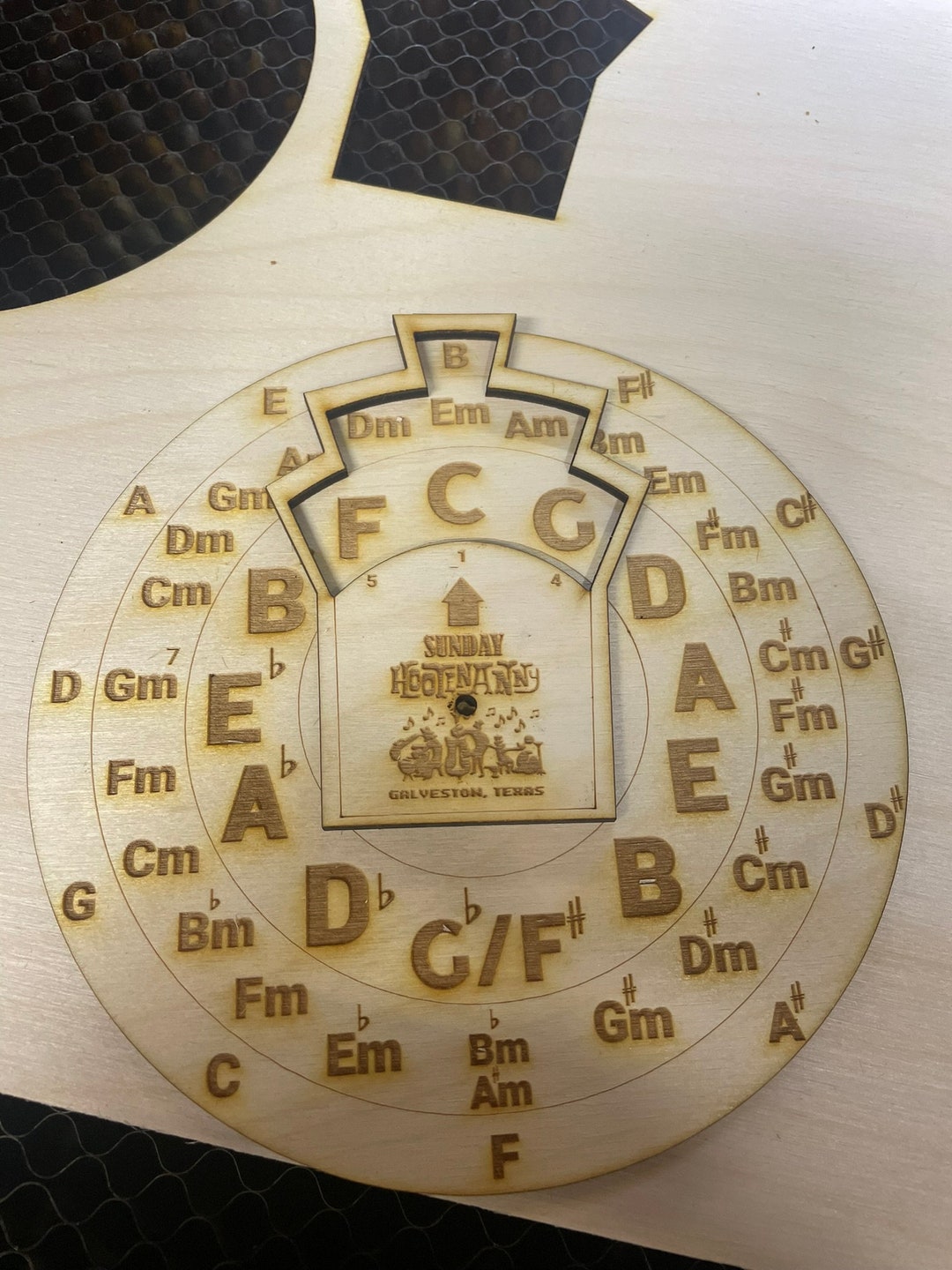 Chord Wheel, Music Theory, Circle of Fifths, Music Tool, Music Gifts ...