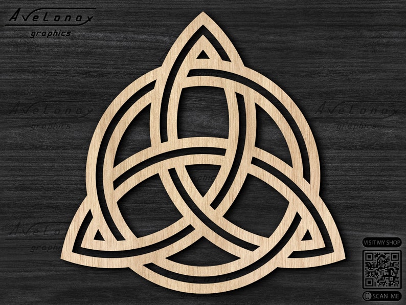 Celtic Knot Laser Cut File, Trinity Knot Png, Irish Bar Decor Dxf ...