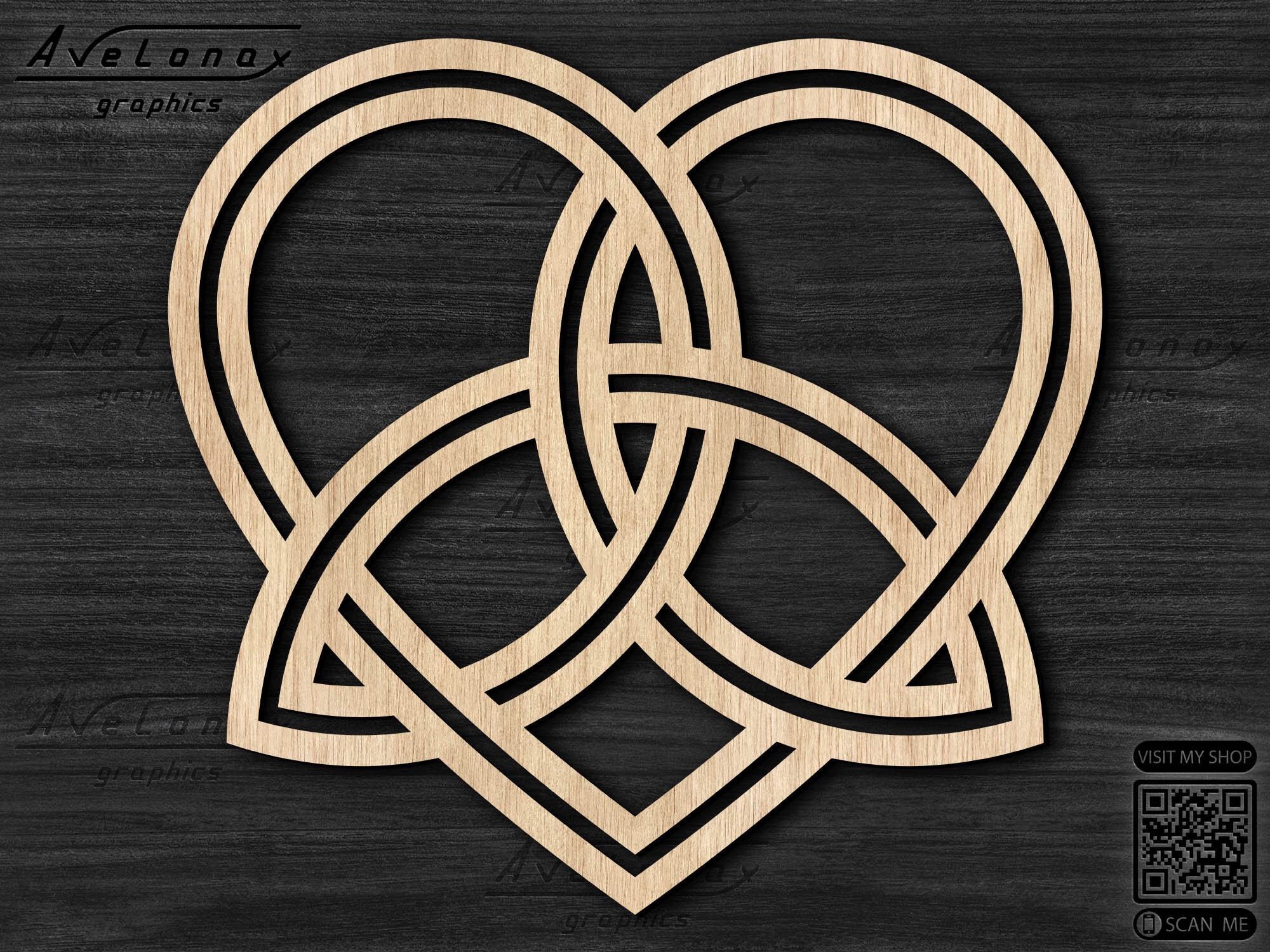 Celtic Knot Laser Cut File Celtic Heart Knot Svg Triquetra - Etsy Australia