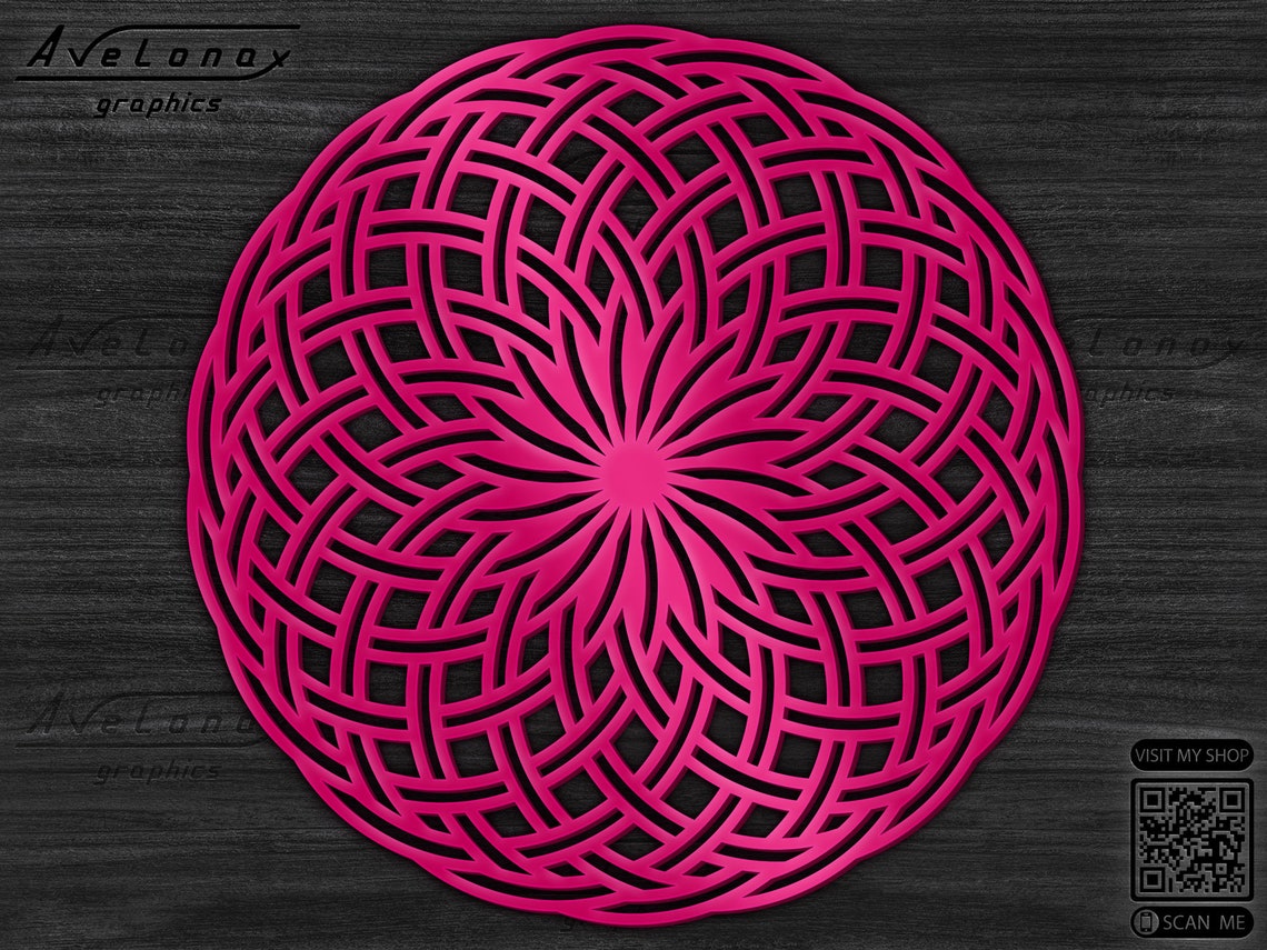 Mandala Torus svg Geometría sagrada svg Archivo de corte - Etsy México
