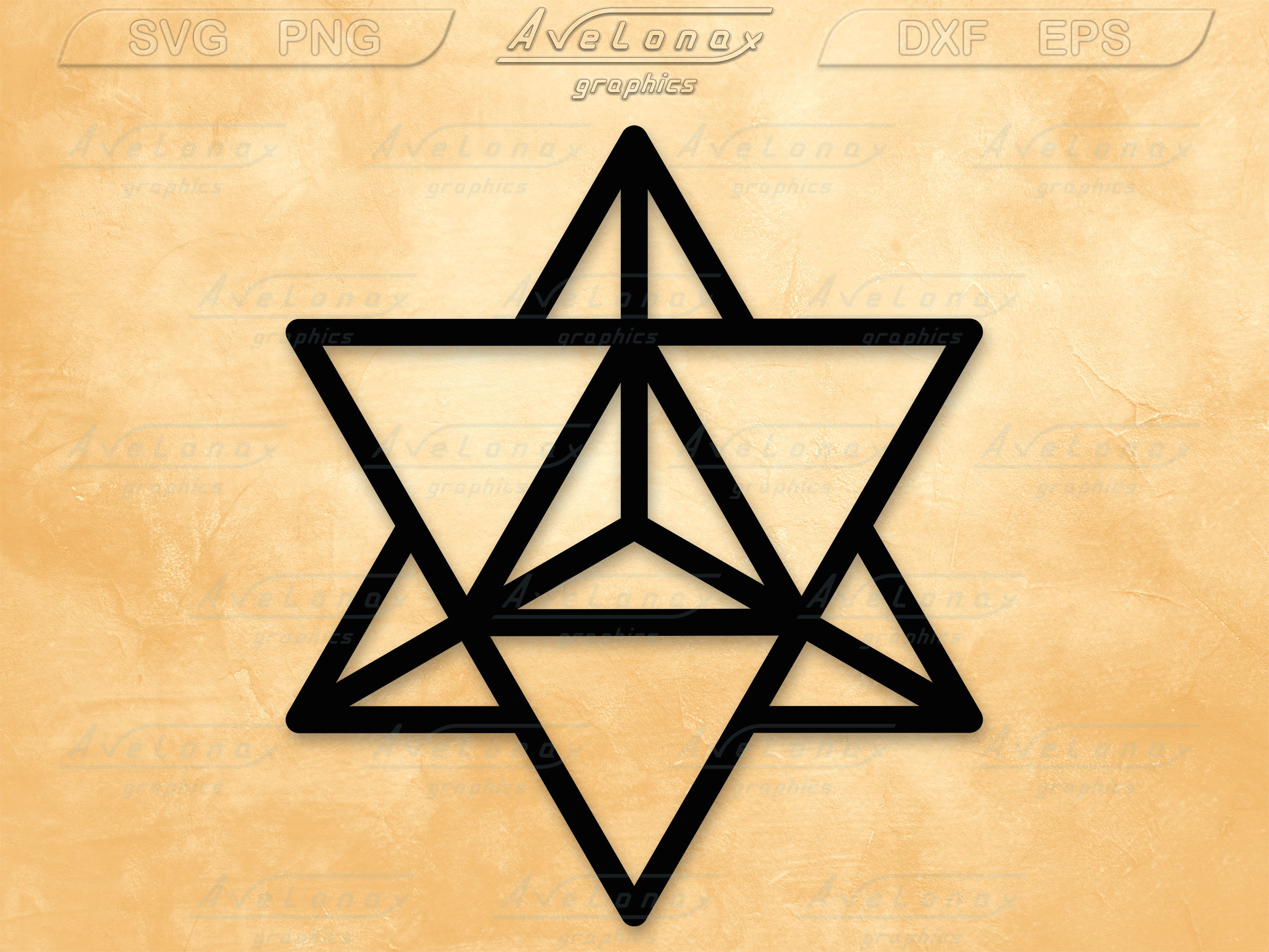 Merkaba Laser Cut File, Sacred Geometry Svg, Tetrahedron Star Svg ...