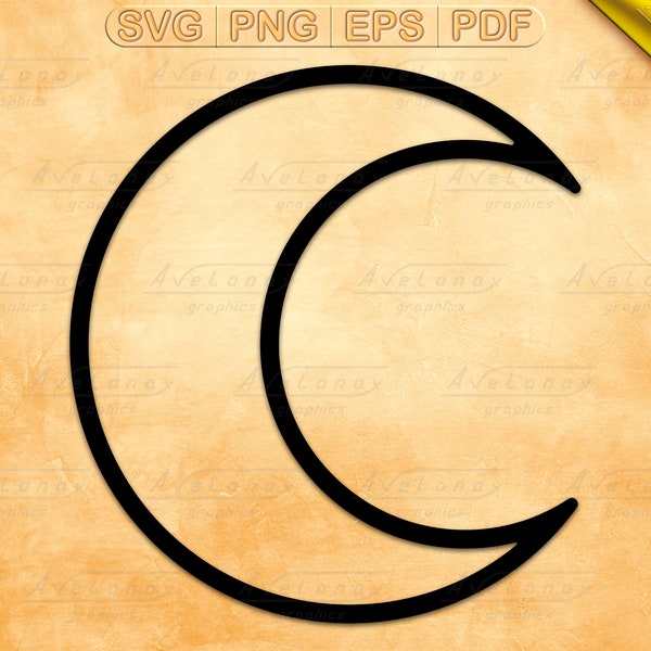 Half Moon Laser File - Etsy