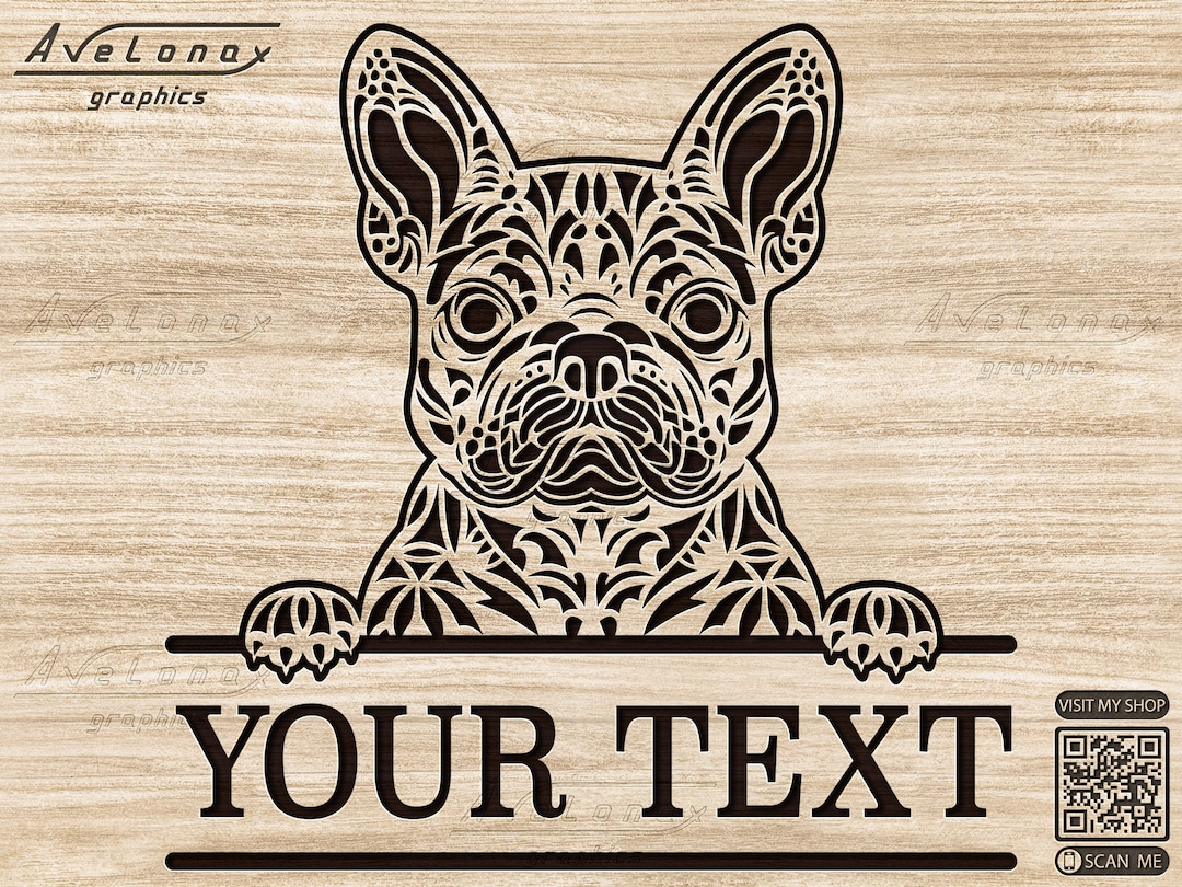 Mandala French Bulldog Svg, Zentangle French Bulldog Svg, Floral Dog ...