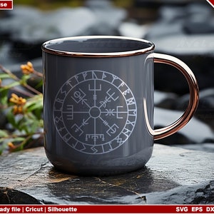 Vegvisir SVG, Viking Compass Png, Viking Runes Svg, Nordic Compass ...