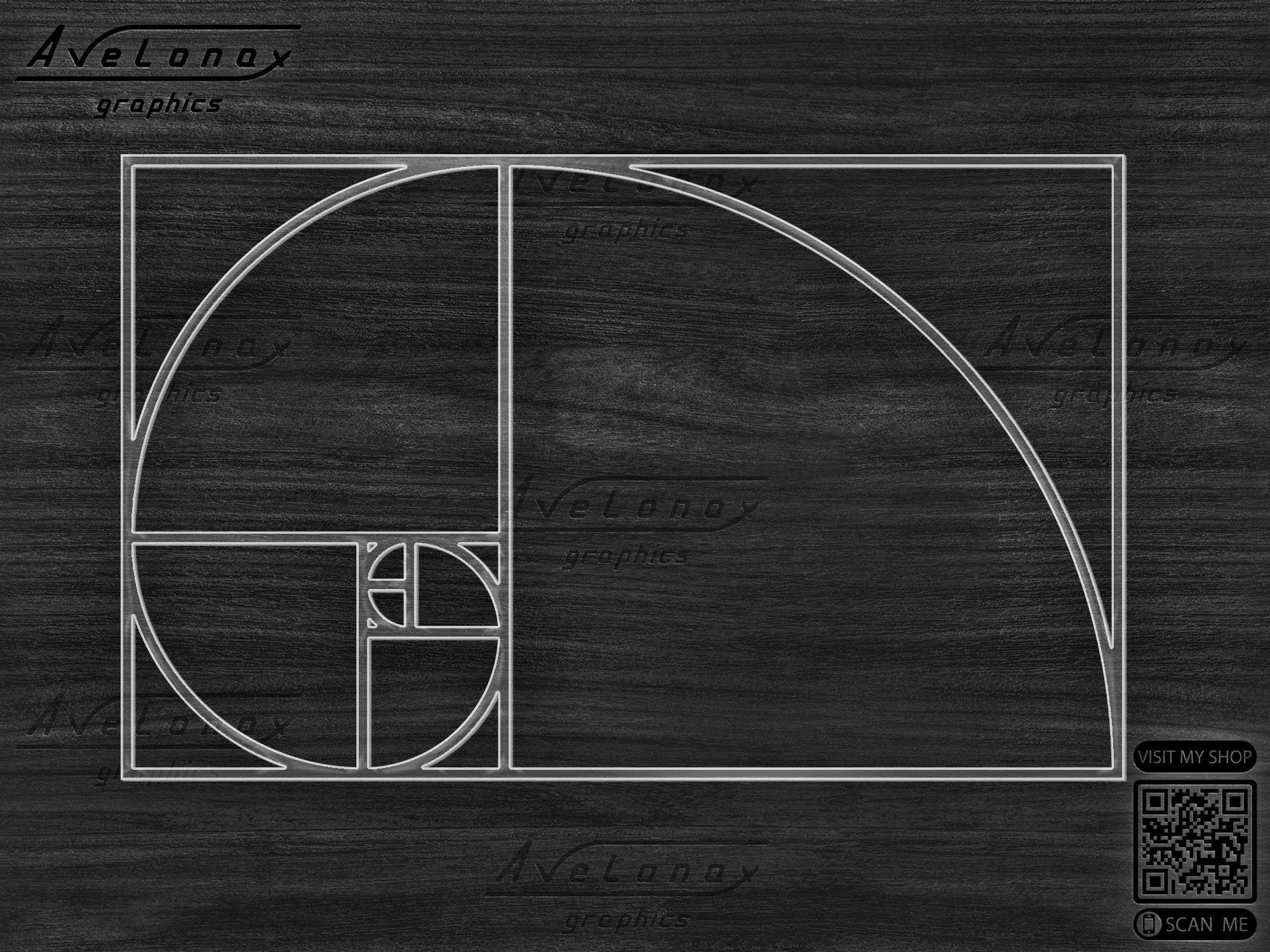Golden Ratio SVG Golden Spiral Cut File Geometric Metal - Etsy Singapore