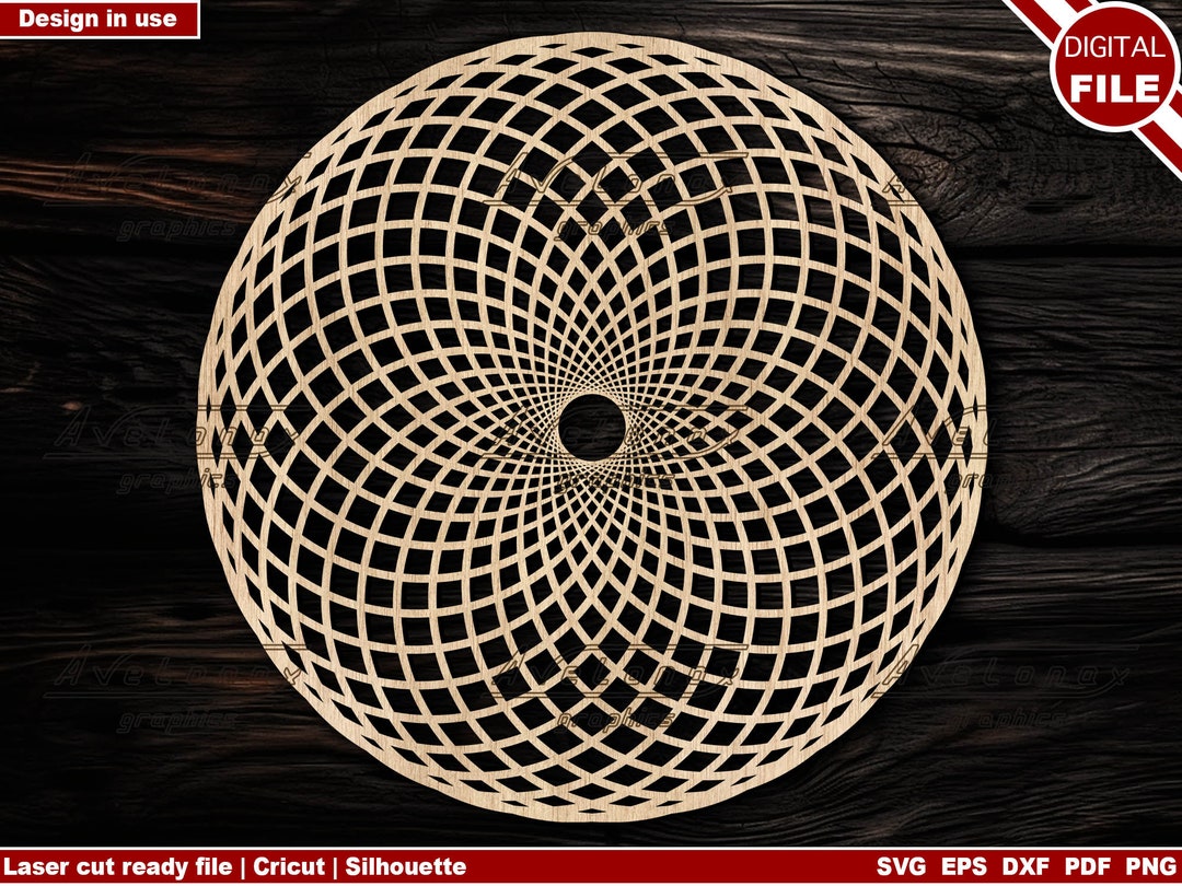 Sacred Geometry Svg, TORUS YANTRA Dxf, Crystal Grid Digital File ...