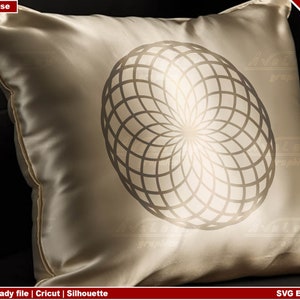 Torus Svg, Round Geometric Wall Decor Dxf, Sacred Geometry Svg, Spiral ...