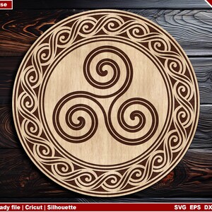 Triskel Svg, Triskelion Keychain Svg, Glowforge Files Keychain, Celtic ...