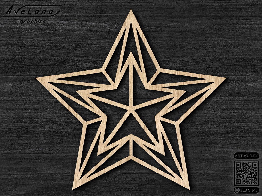 Christmas Ornaments Laser Cut Files, Star Svg, Star Ornament Cricut Svg ...