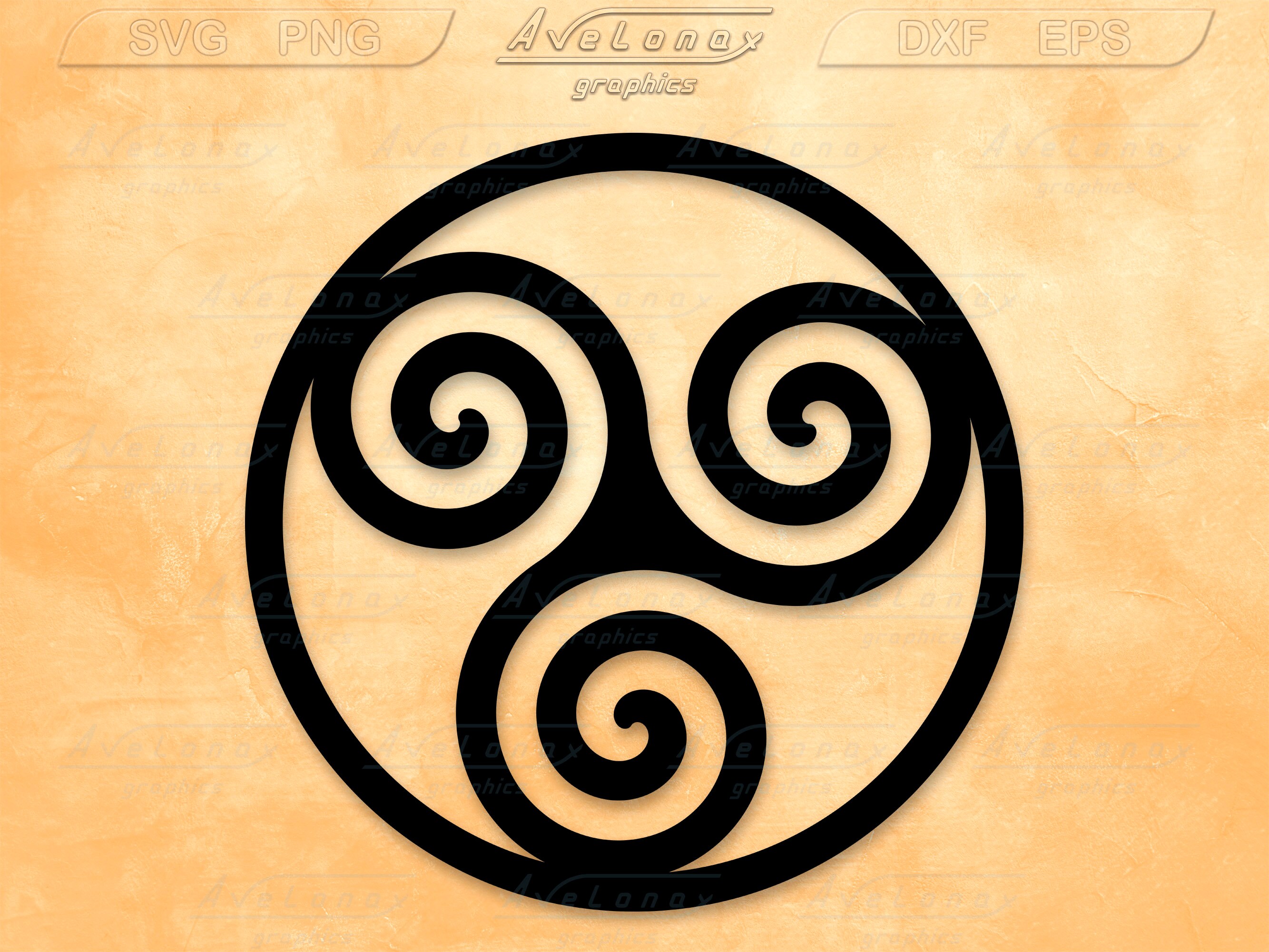 Triskele Svg Triple Spiral Eps Triskelion Svg Celtic Art | Etsy