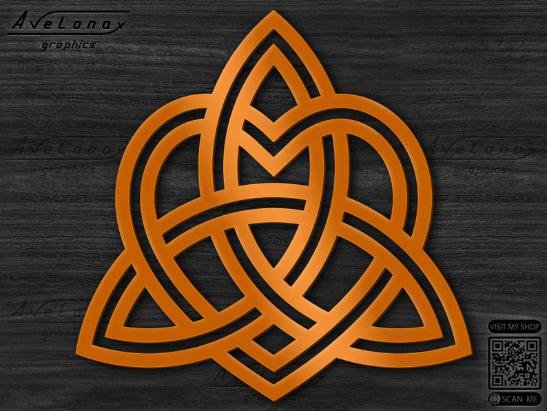 Celtic Heart Knot Laser Cut File, Sister Knot Pdf, Trinity Knot Png ...