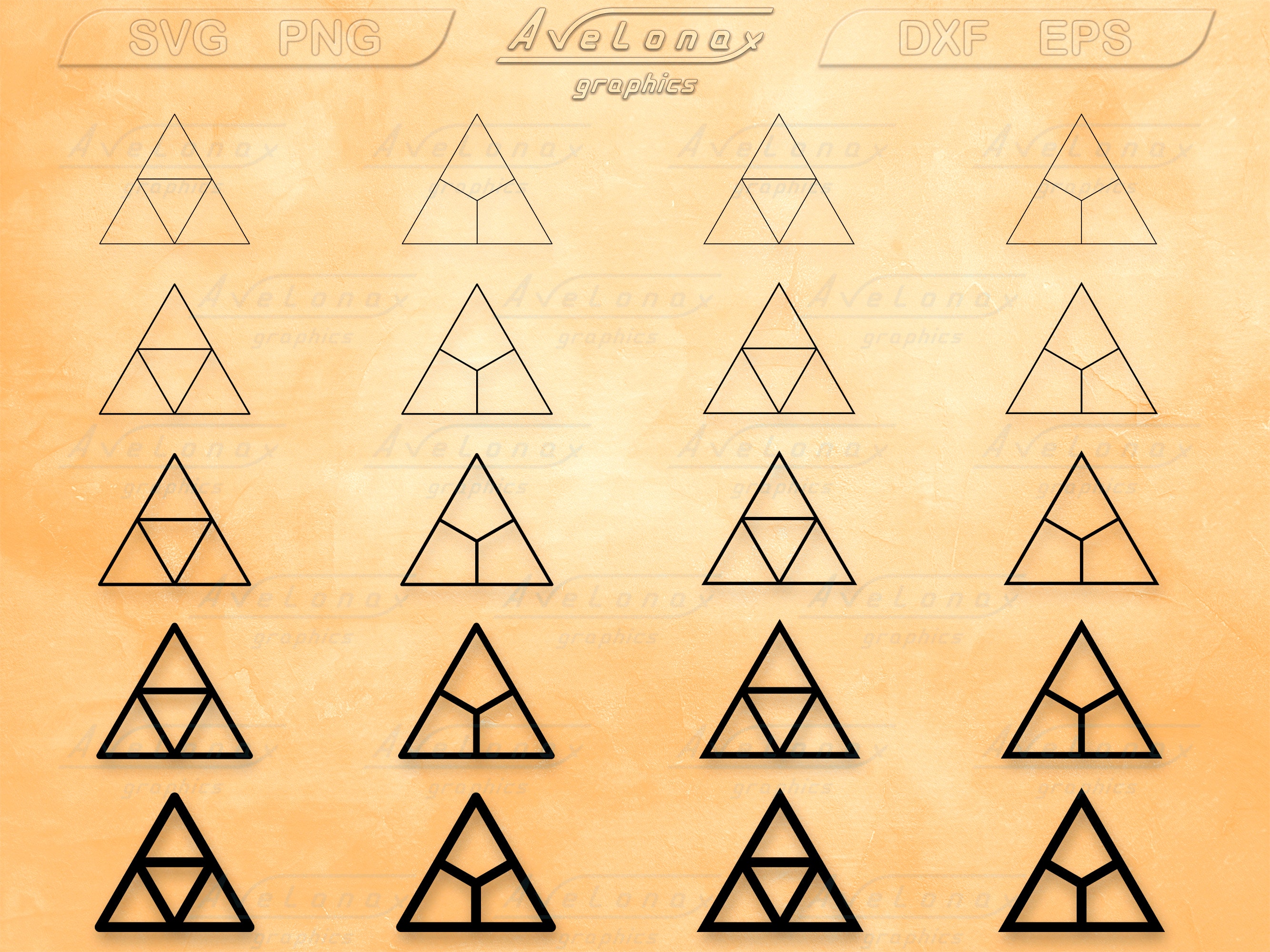 Triángulos svg Geometría Sagrada SVG Triángulo de Geometría - Etsy México