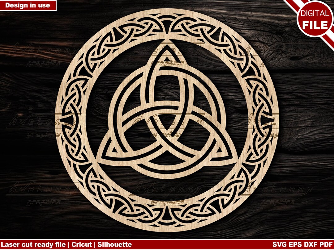 Celtic Knot Svg, Round Celtic Pattern Svg, Celtic Laser Cut, Glowforge ...