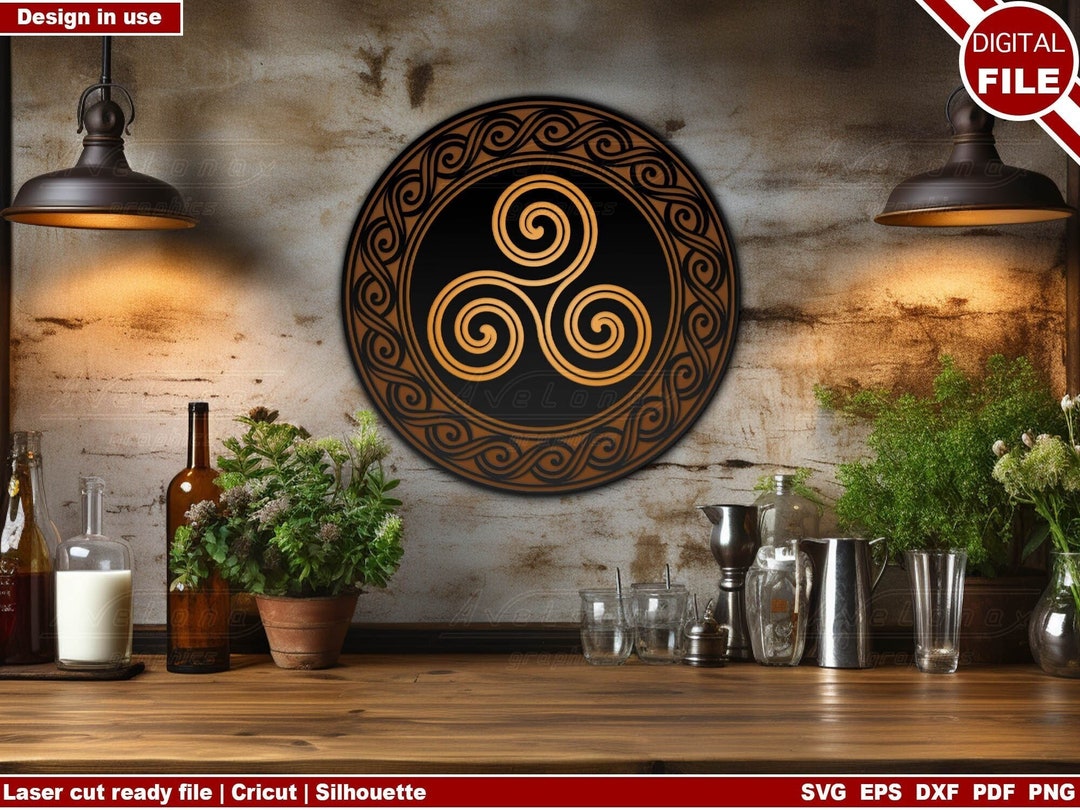 Triskel Svg, Triskelion Svg, Celtic Circular Boards Png, Triskell Cut ...