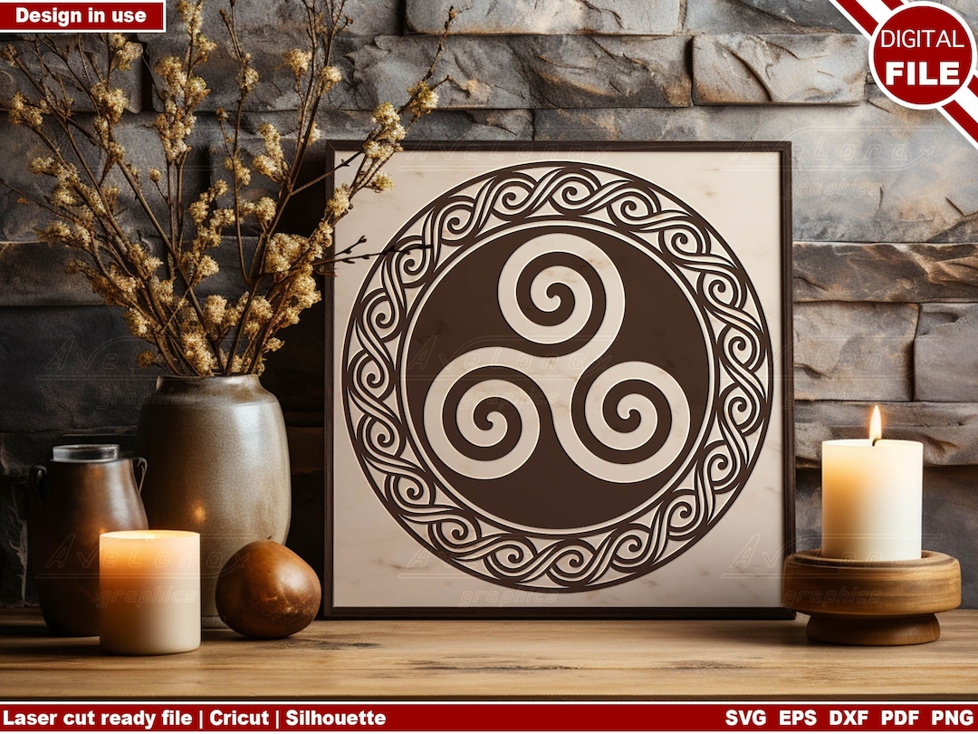 Triskel Svg, Triskelion Svg, Celtic Circular Boards Png, Triskell Cut ...