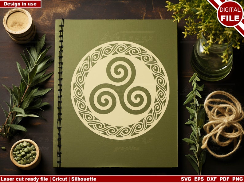 Triskelion Laser Cut File, Triskel Svg, Celtic Circular Boards Png ...