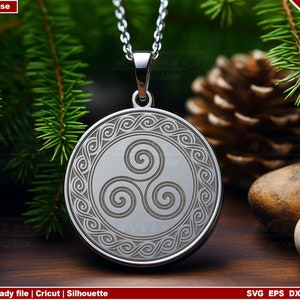 Triskel Svg, Triskelion Keychain Svg, Glowforge Files Keychain, Celtic ...