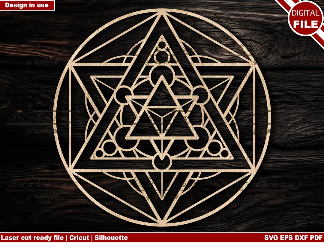 Sacred Geometry Svg, Seed of Life Design Svg, Flower of Life Png, Laser ...