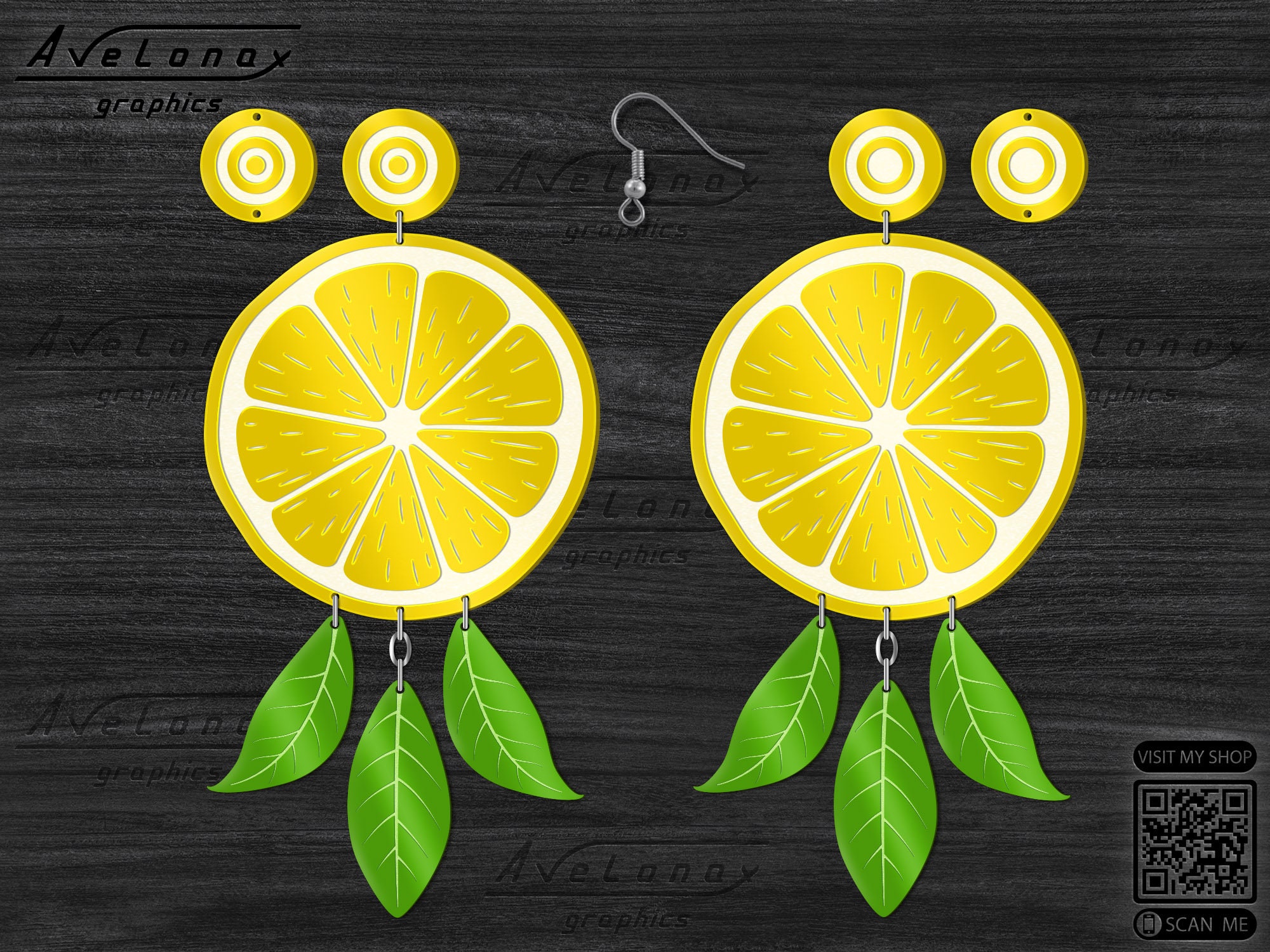 Lemon Earrings Svg Lemon Laser Cut File Citrus Cricut - Etsy Australia