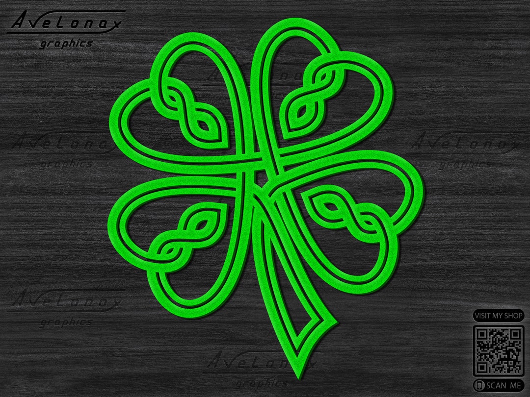 Clover Svg, Four Leaf Clover Laser Cut File, Irish Svg, Lucky Svg ...