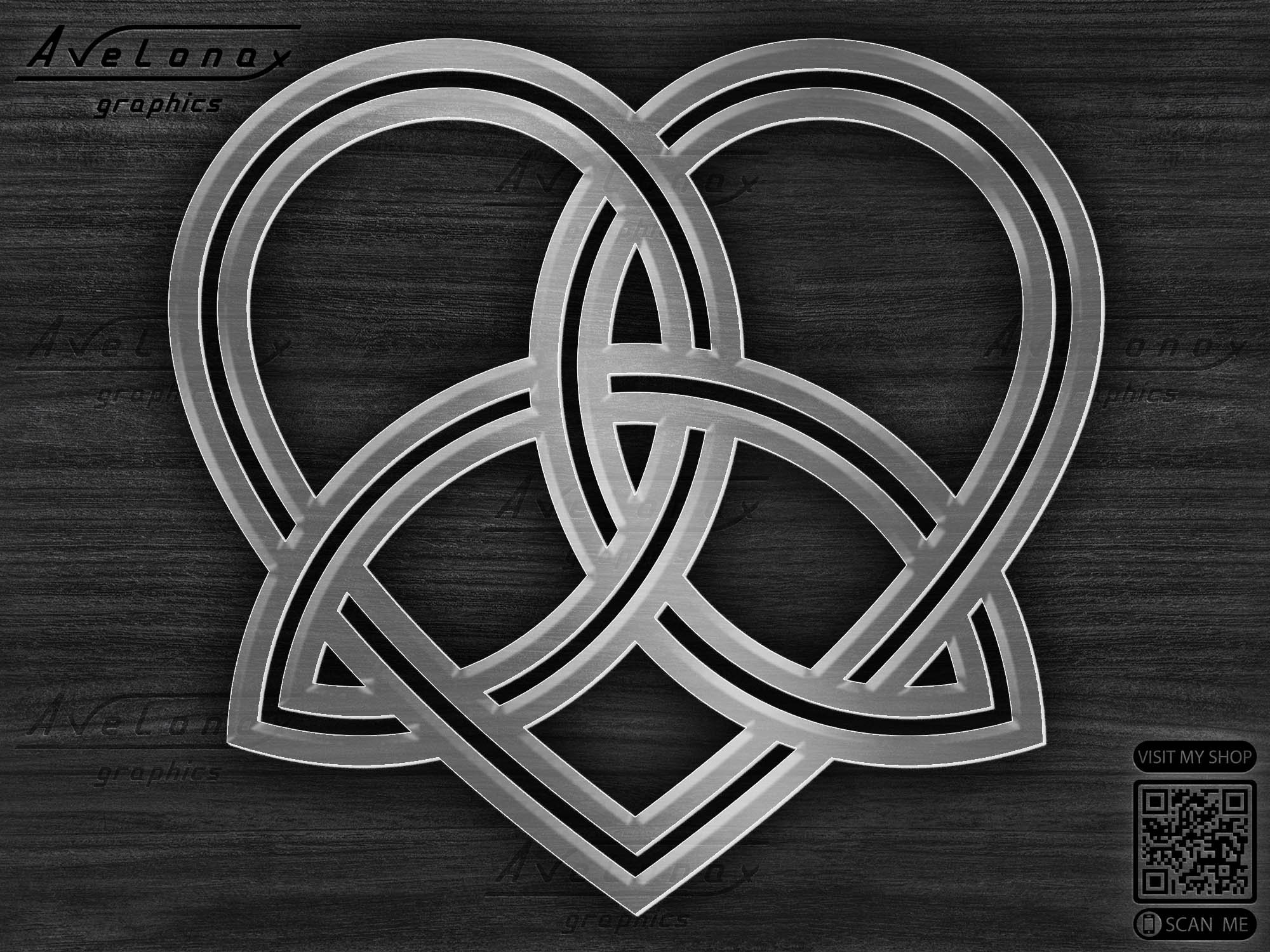 Celtic Knot Laser Cut File Celtic Heart Knot Svg Triquetra - Etsy Australia
