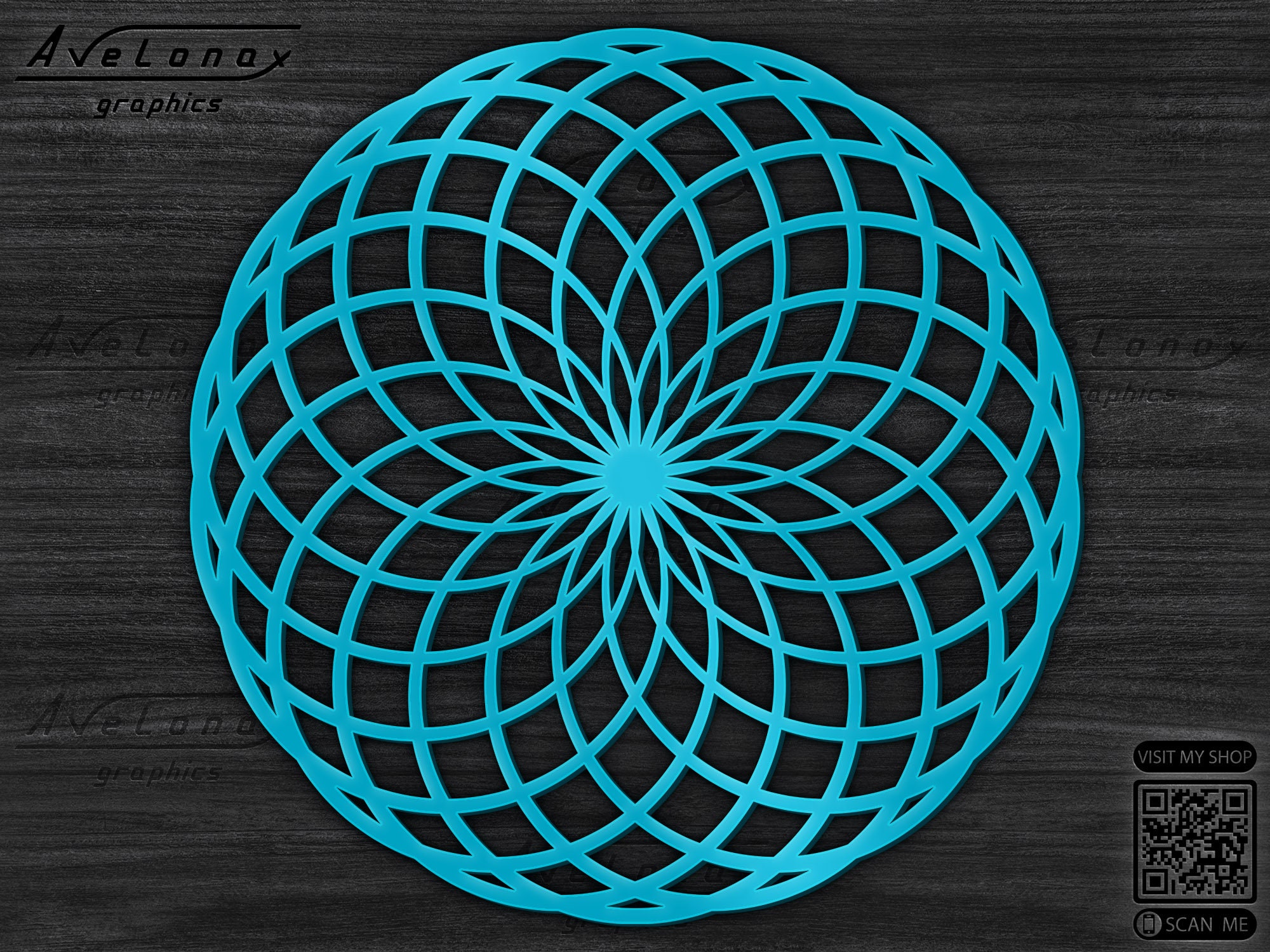 Torus Svg Round Geometric Wall Decor Dxf Sacred Geometry - Etsy