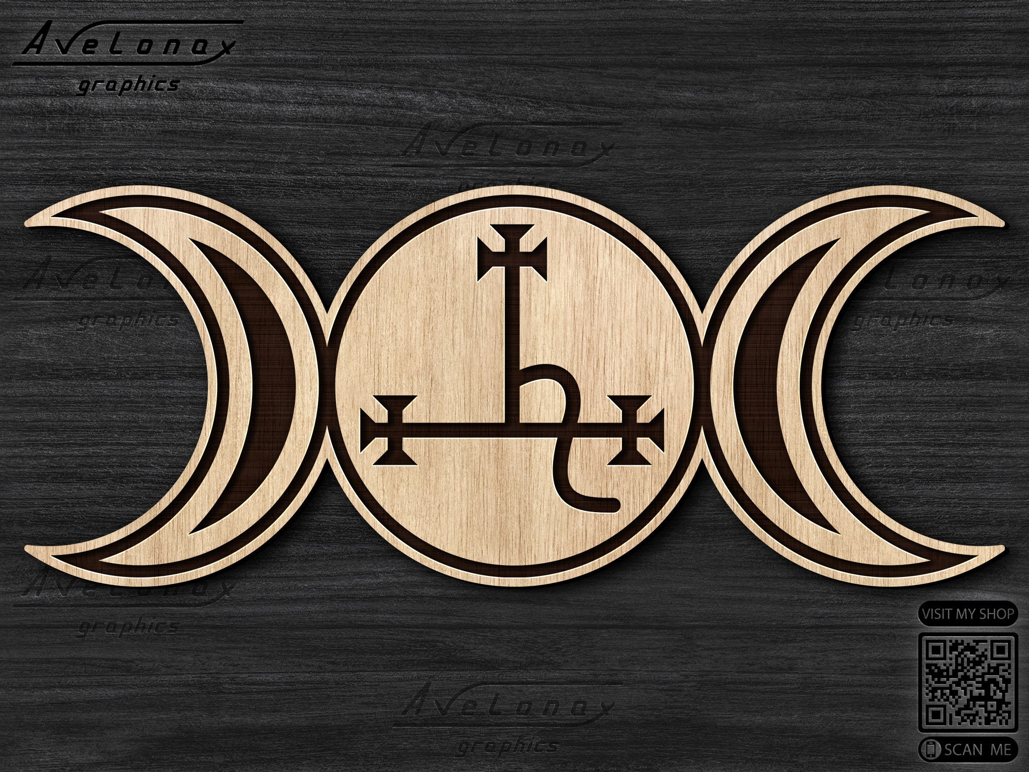Lilith Sigil Svg Triple Moon Goddess Layered Cut File Sigil - Etsy Ireland