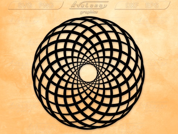 Mandala Torus Svg Sacred Geometry Svg Mandala Cut File EMF - Etsy