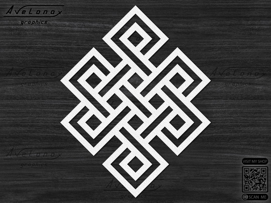 Endless Knot Svg, Eight Auspicious Symbols of Buddhism Png, Sacred ...
