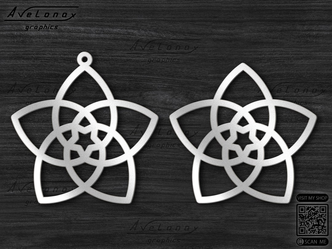 Venus Flower Svg Venus Star Necklace Svg Sacred Geometry - Etsy