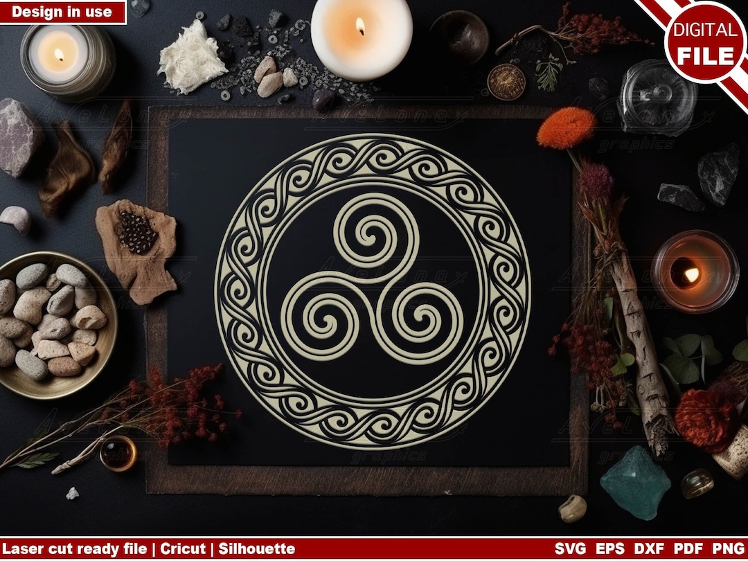 Triskel Svg, Triskelion Svg, Celtic Circular Boards Png, Triskell Cut ...