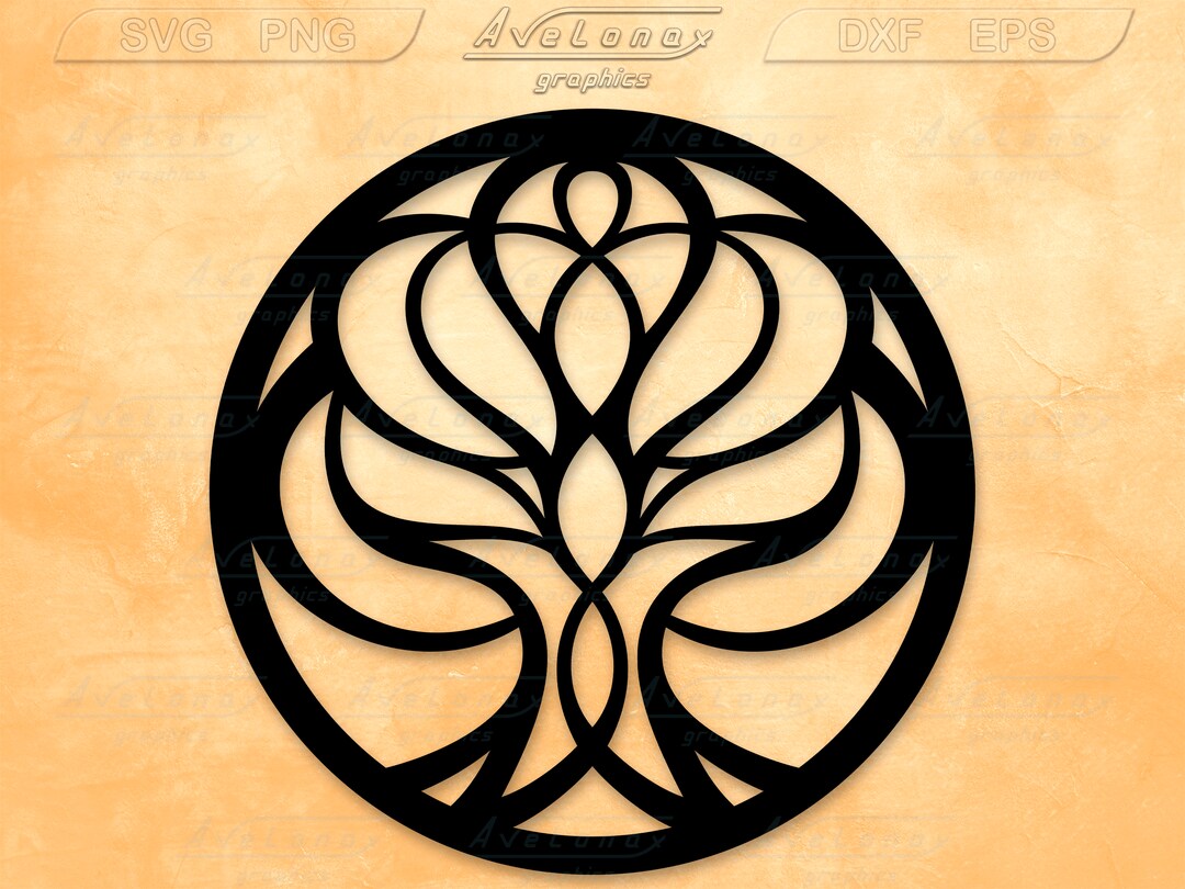 Tree of Life Svg, Family Tree Cut File, Macrame Base File Tree of Life ...