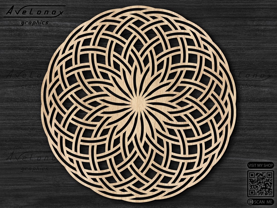 Mandala Torus svg, Geometría sagrada svg, Archivo de corte Mandala ...