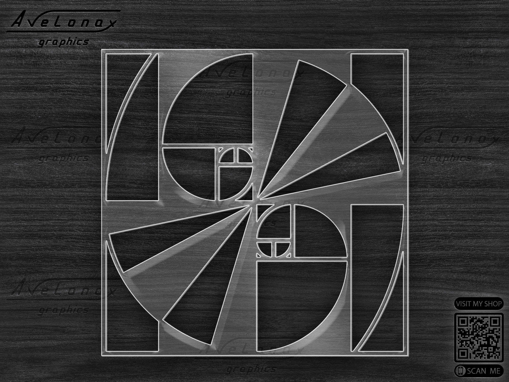 Golden Ratio SVG, Mid Century Modern Art Dxf, Golden Spiral Design Svg ...