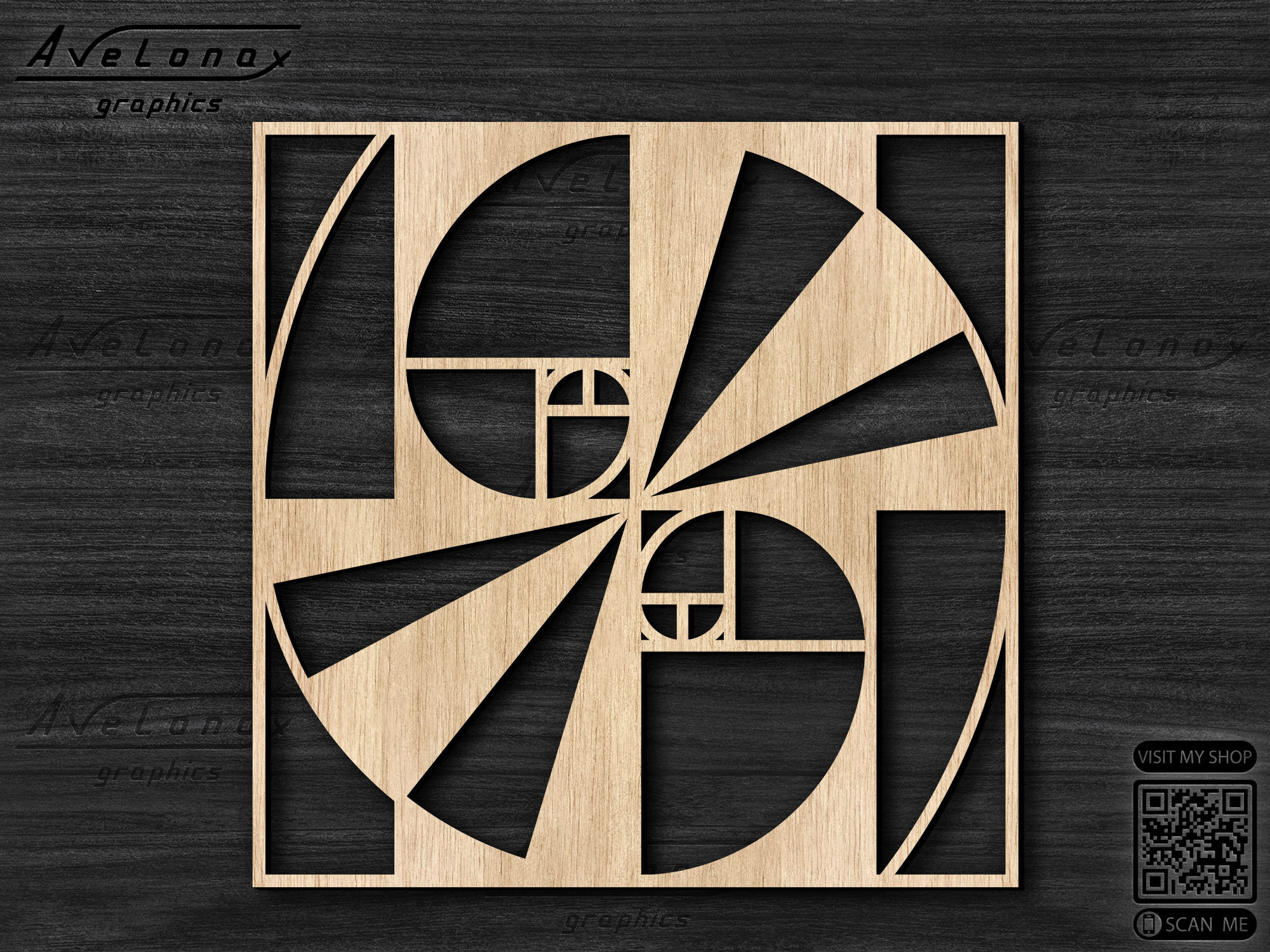 Golden Ratio SVG, Mid Century Modern Art Dxf, Golden Spiral Design Svg ...