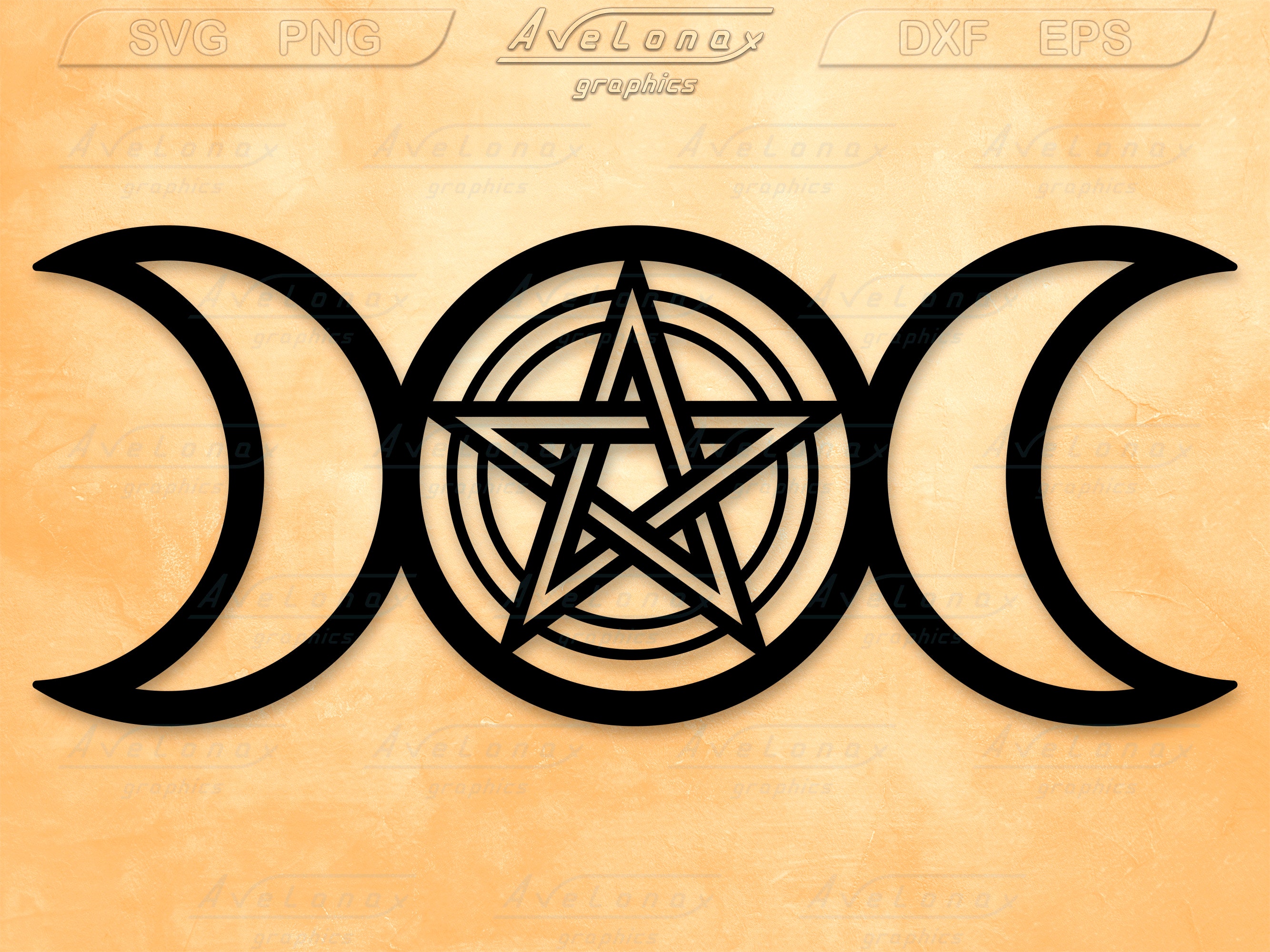 Triple Moon Goddess Svg, Moon Child Clipart, Wiccan Symbols, 44% OFF