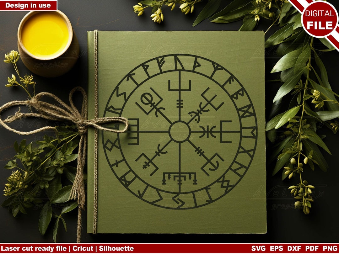Vegvisir SVG, Viking Compass Png, Viking Runic Design Svg, Nordic ...