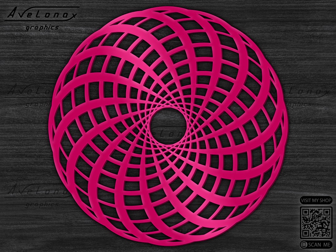 Mandala Torus Svg Sacred Geometry Svg Mandala Cut File EMF - Etsy